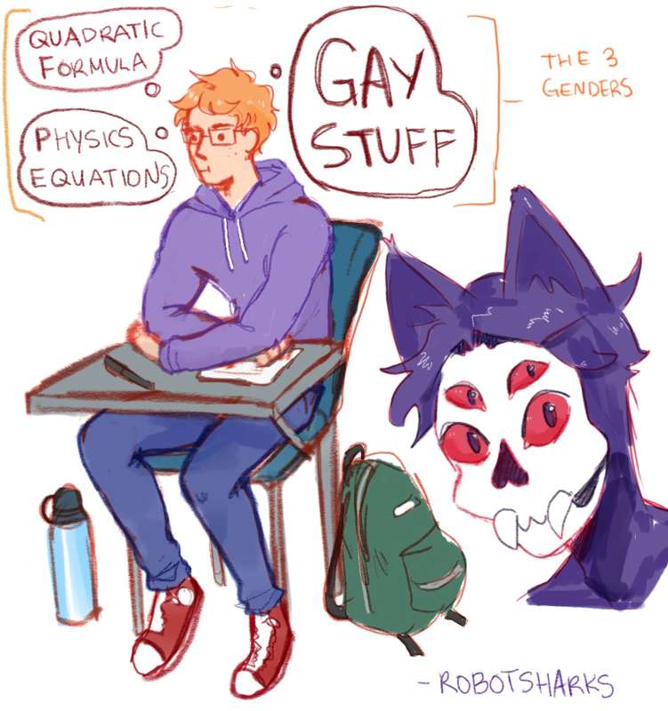 Sketches 3 Genders By Robotsharks From Patreon Kemono
