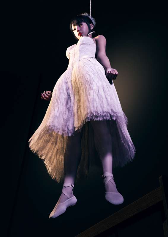 "Graceful Hanging" by Akinaka from Pixiv Fanbox | Kemono