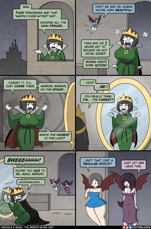 Veronica And Mona 77 The Mirror Never Lies Bonus Panel By Doctorloops From Patreon Kemono 