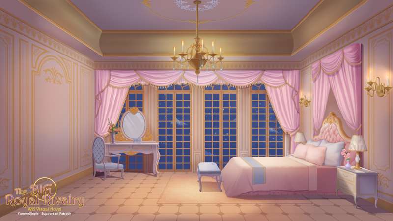 "Lady Yummy's Bedroom (bedside) background" by yummysinpie from Patreon | Kemono