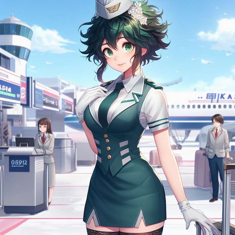 "Deku at the airport" by Artificial-sIssy from Patreon | Kemono
