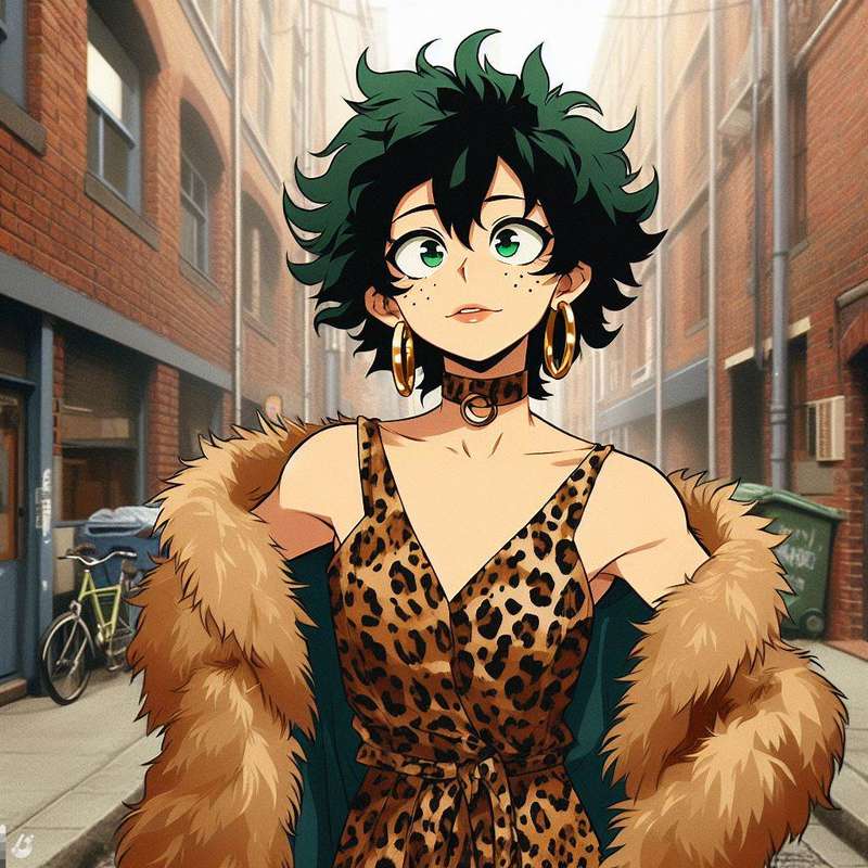 "Leopard dress Deku + one offs" by Artificial-sIssy from Patreon | Kemono