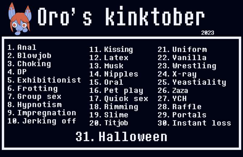 Kinktober 1 Anal By Oro97 From Patreon Kemono