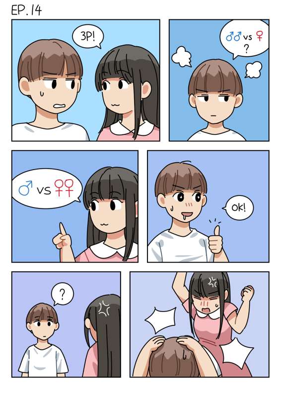 "Ep.14 3P!" by popuka9 from Pixiv Fanbox | Kemono