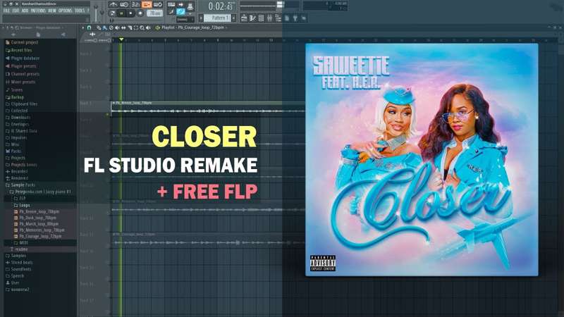 "Saweetie - Closer ft. H.E.R. (Instrumental) | FLP + Stems" by pereponkabeats from Patreon | Kemono