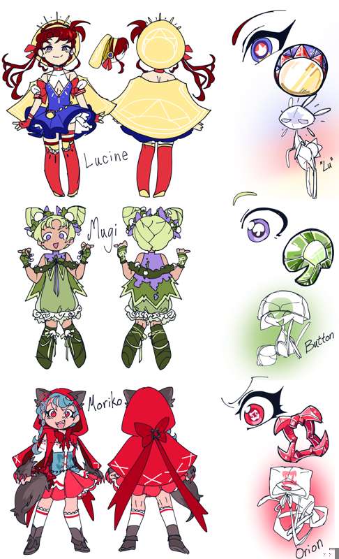 "More magical girl designs" by GinjaNinjaOwO from Patreon | Kemono