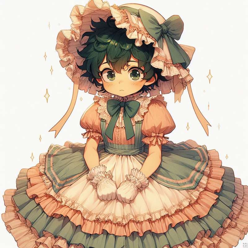 "Sissy Frilly Deku at the park" by Artificial-sIssy from Patreon | Kemono