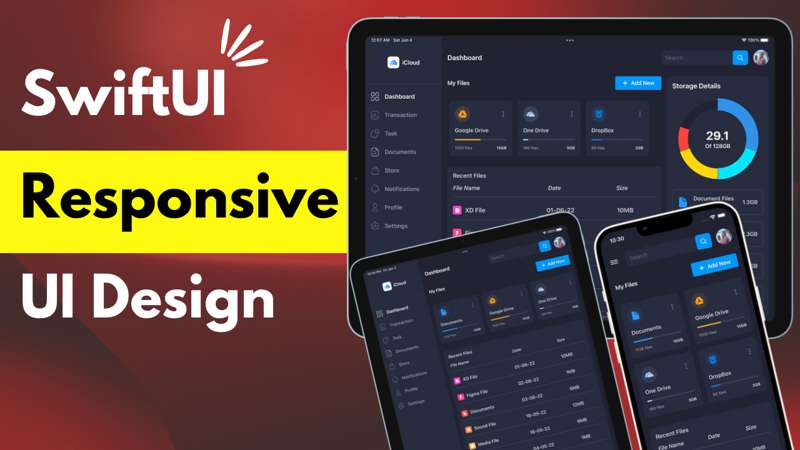 "SwiftUI Responsive UI Design - Adaptive Design - MVVM - Xcode 13 - SwiftUI Tutorials" by ...