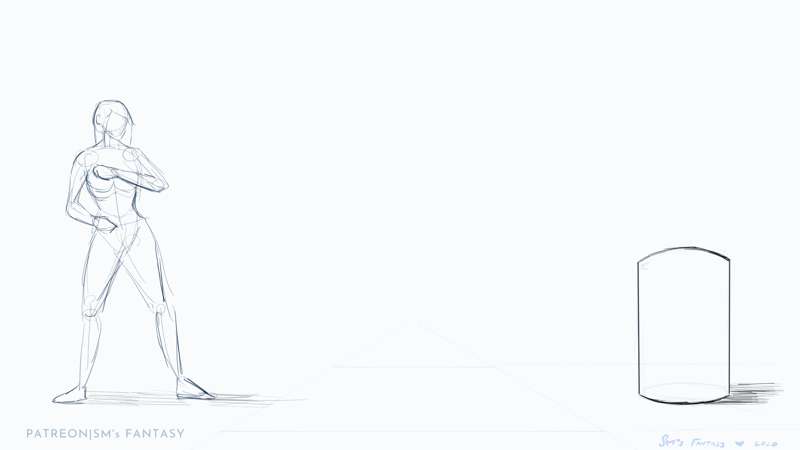 "Karen Arm Stretch Animation WIP" by smfantasy from Patreon | Kemono